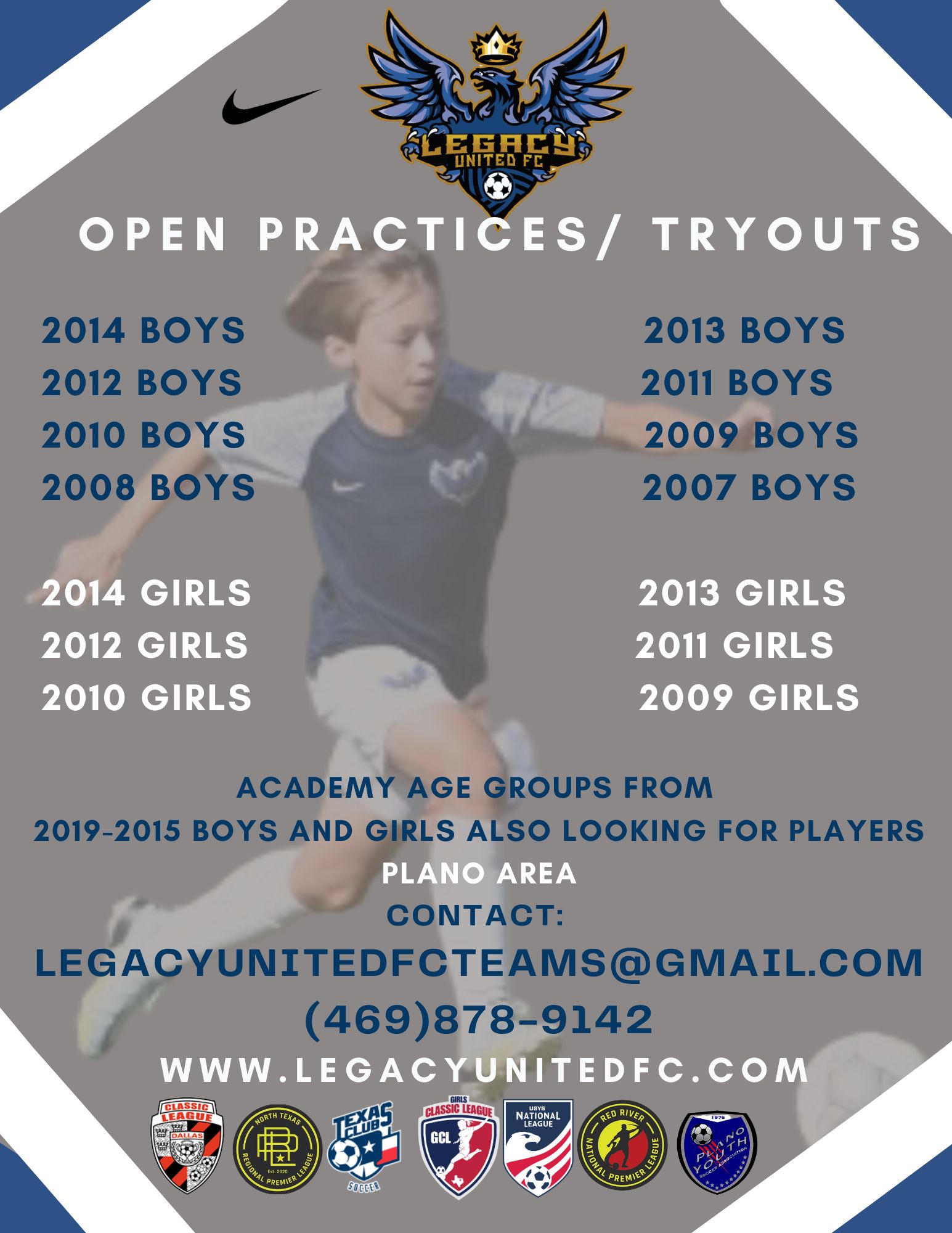 Legacy United FC – Create Your Legacy!